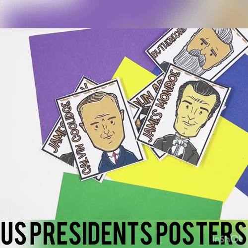 US Presidents Posters | Presidents of the United States Poster Set