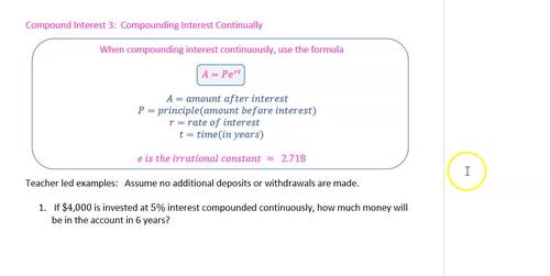 Compound Interest 3 - Continuous (lesson video) by Mathematics Made Easy