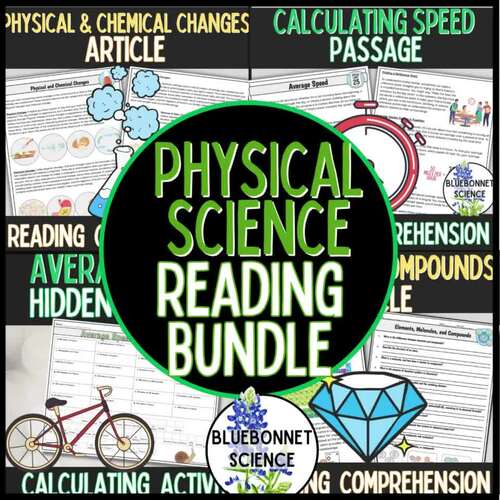 Physical Science Reading comprehension Passages Bundle Middle School Physical Science Reading comprehension Passages Bundle Middle School