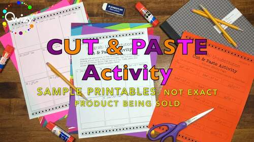 Solving Polynomial Equations Cut and Paste Activity by Qwizy | TPT