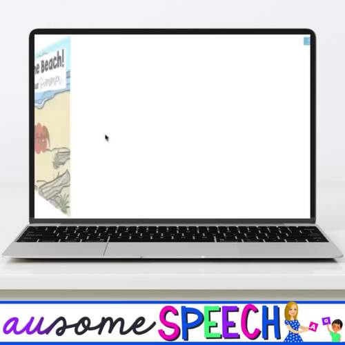Interactive Book for Speech Therapy Beach Theme with Sentence Strips