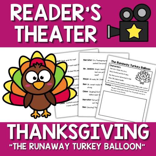 Thanksgiving Parade Readers Theater Activity | Fun Skit Play Center