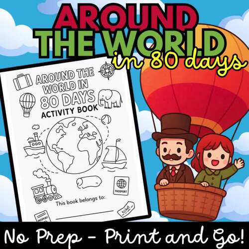 Around the World in 80 Days Activity | Geography, Literacy, Travel ...