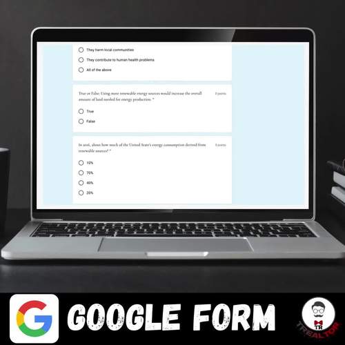 Earth Day (2) Clean Energy Self-Grading Google Form Digital Quiz by ...