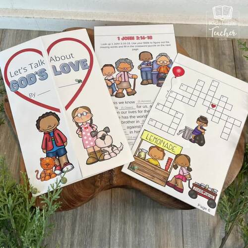 God's Love Valentine's Day Bible Crafts and Activities Bundle for Kids
