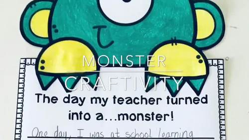 Monster Writing Crafts | Fictional Narrative Writing Prompts | TPT