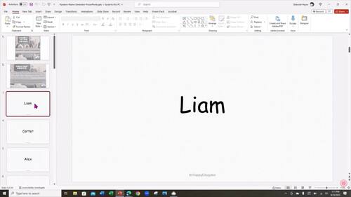 Random Name Generator PowerPoint by HappyEdugator | TPT