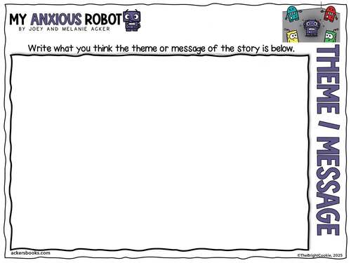 My Anxious Robot- SEL Craft, Worry & Anxiety Coping Skills, Empathy ...