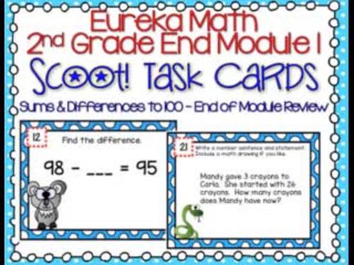 2nd Grade Module 1 Review Task Cards | Engage NY by Monkey Bars | TPT
