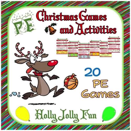 PE Christmas Games- 20 Seasonal Fun Large Group Activities for a Gym ...