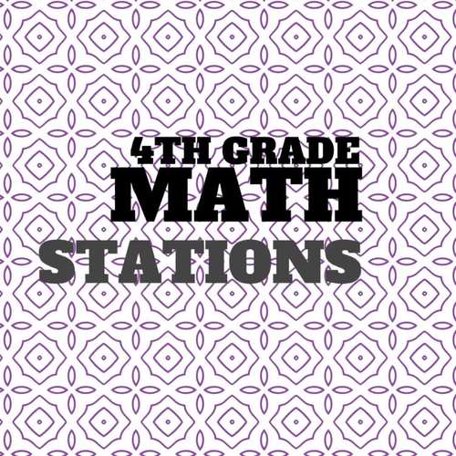 Math Station Boards 4th Grade Place Value of Whole Numbers and Decimals