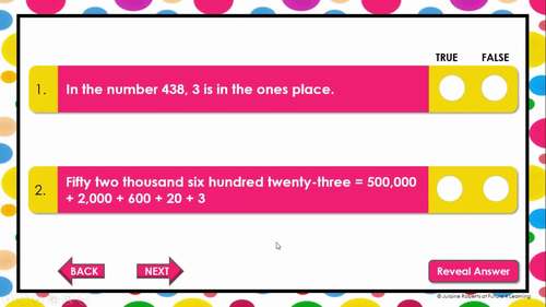 Grade Math | Place Value PowerPoint Quiz Game by ZaryLearns | TPT