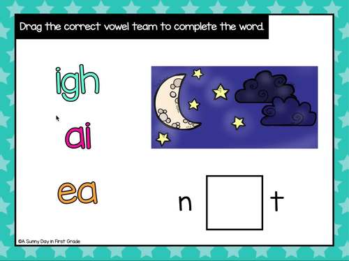 Vowel Teams for Google Slides™ by A Sunny Day in First Grade | TPT