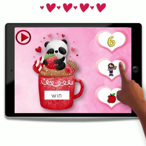 Valentine's Day Activities: CVC Short Vowel i Boom Cards | TPT