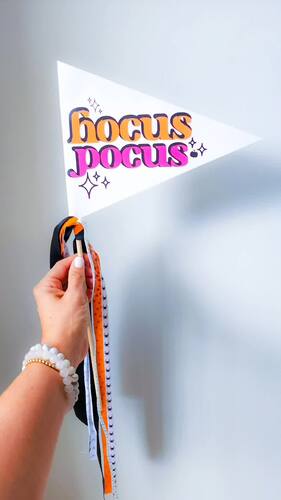 Halloween Boo Basket Flag Printable | Pennant Flags |Halloween Class ...