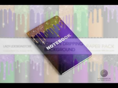 Sparkly Halloween Dripping Foil Dripping by ladyjdesignstore | TPT