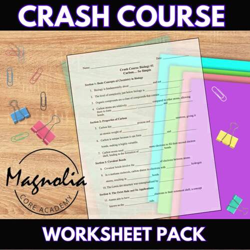 Crash Course Sex Ed Worksheet Pack - Episode 1: What is Sex? | TPT