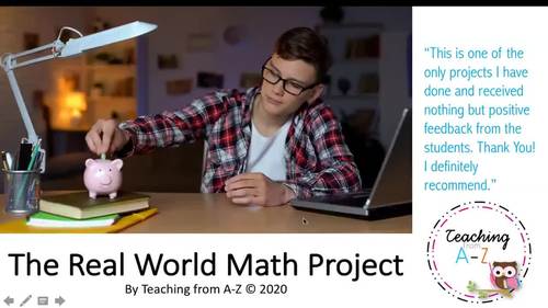 Math in the Real World Project by Teaching from A-Z | TPT