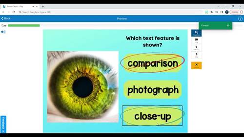 Identifying Text Features Boom Cards by Hands on Learning LLC | TPT