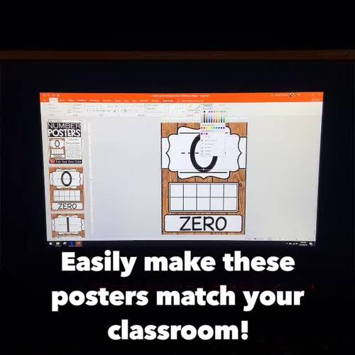 EDITABLE Farmhouse Wooden Shiplap Ten Frame Number Posters 0-20 | TPT