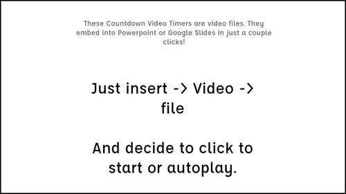 Digital Video Countdown Timers | Perfect for Morning Slides and Centers