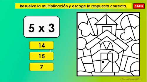 Multiplicaciones Juego Interactivo - Multiplications Interactive Game