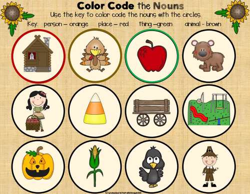 Fall Nouns with Google Slides (Common Nouns) - Distance Learning