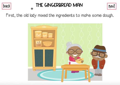 The Gingerbread Man Boom Cards™ BUNDLE Language & Concepts Distance ...