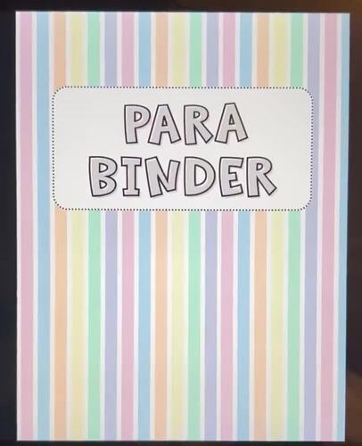 Striped Binder Covers Editable by TeachingWithMsEaster | TPT
