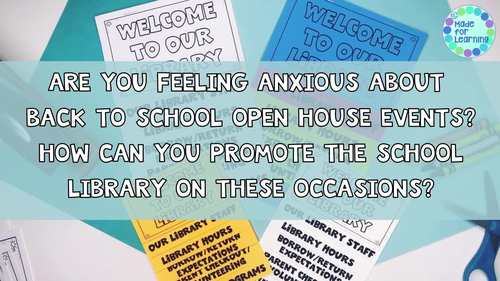 Librarian Meet the Teacher FlipBook EDITABLE for Back to School Open House