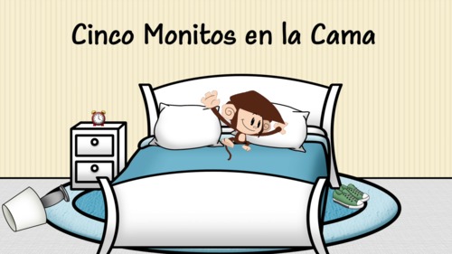 "Cinco Monitos en la Cama" (Me duele...) | NEW Spanish Video! | TpT