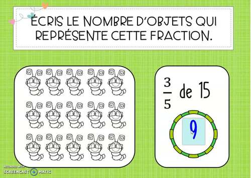 Fraction d'une collection - BOOM CARDS ! by Madame Soleil | TpT