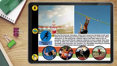 Summer Olympics 2024 LINKtivity® | Digital Activity, Worksheet, Lesson Plan