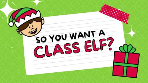 Class Elf Journal *Editable by Ms Jenessas Desk | TPT