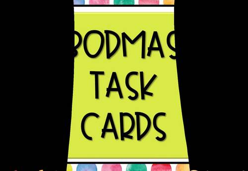 BODMAS Task Cards by Oceanview Resources | TPT