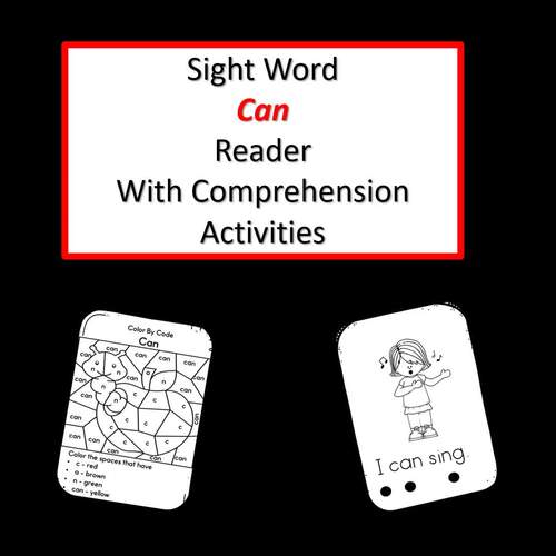 I Can Sight Word Reader Comprehension Activities by Pint Size Learners