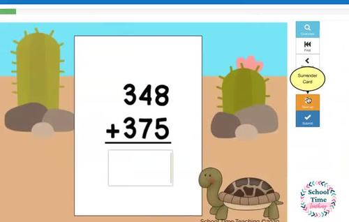 Addition With Regrouping 3-Digit Math BOOM Cards by School Time Teaching