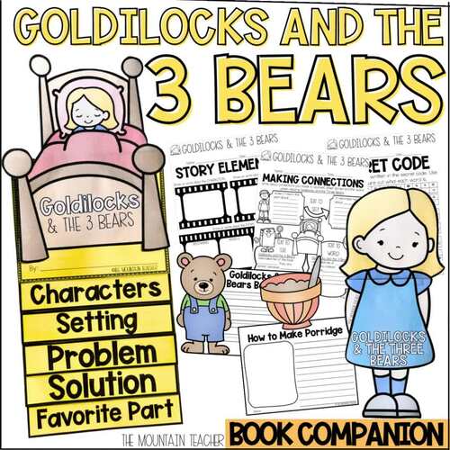 Goldilocks and the 3 Bears Read Aloud Activities with Crafts for Fairy ...