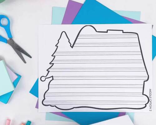 Winter Scene Writing Craft | Winter Writing Craft Activity | Winter ...