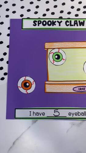 Halloween Addition Math Craft by The Teaching Diva Corner | TPT