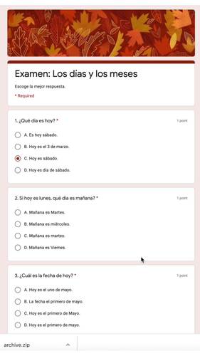 Spanish Days of the Week and Months of the Year Dias de la semana ...