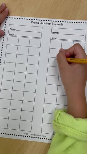 Phonics Word Chains for Short Vowels | No-Prep Word Ladder Activities