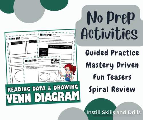 Interpreting and Graphing Carroll Diagram & Venn Diagram Practice ...