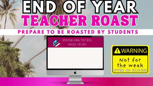 Fun End of Year Teacher Roast Activity Upper Elementary Digital Resource