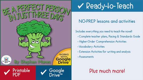 Be a Perfect Person in Just 3 Days Novel Study Book Unit by The ...