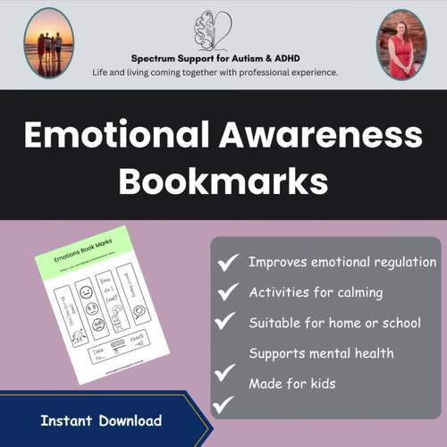 Emotions Bookmarks and Thoughts Activities Emotional Awareness and Learning