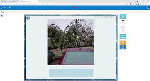 Weather Vocabulary 4 BOOM CARDS for Adult ESL by Rike Neville | TpT