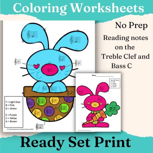 Easter Music Worksheets | Coloring Pages about Music by CLS Music Essence