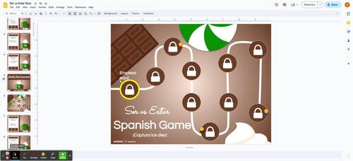 Spanish Ser vs Estar Google Game Practice Activity by Aspiring Owls ...