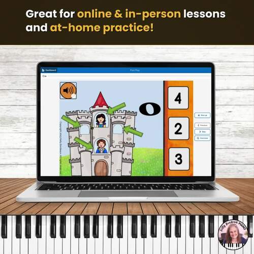 Find and Count the Music Notes Digital BOOM™ Cards Game for Preschool Piano
